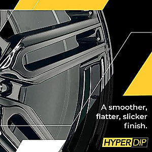 DipYourCar HyperDip Wheel Paint Kit, DIY Set of Rim Paint, Sprayable Automotive Dip Coat, Peelable Protection for Car Rims, Paint for Rims, Gloss Coat Spray - (Piano Black)
