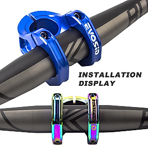 EVOSID Bike Stem 35mm Short MTB Handlebars Riser Ultra-Light CNC Aluminum Alloy 31.8 * 28.6mm for Mountain Bike Enduro Trail AM XC FR DH