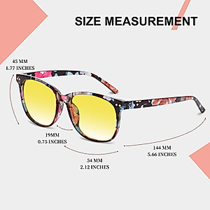 HAOLOTA Night Vision Driving Glasses Polarized HD Yellow Tinted Anti Glare Sunglasses for Men and Women