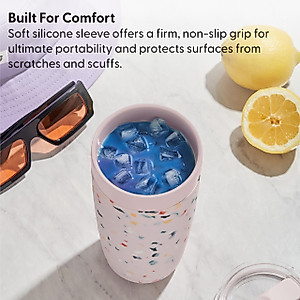 W&P Porter Insulated Tumbler 20 oz | No Metallic Aftertaste Ceramic Coated for Water, Coffee, & Tea | Wide Mouth Vacuum Insulated | Dishwasher Safe, Lavender