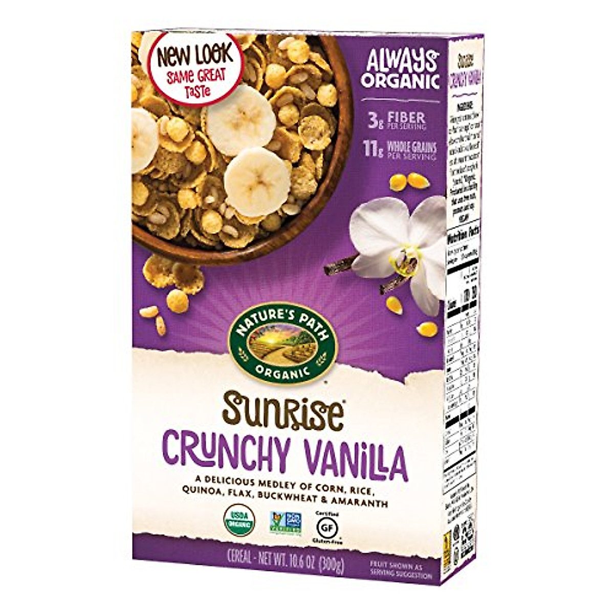 Nature's Path, Organic Gluten-Free Crunchy Vanilla Cereal, 10.6 Oz