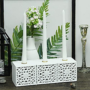 Zest Candle 12-Piece Taper Candles, 10-Inch, White