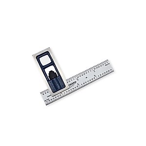 Benchmark Tools 388176 4 inch Precision Double Square 4R Graduations Accurate to +/- 0.002 inch Over Length of Blade Hardened Stainless Steel Blade (4" Double Square)