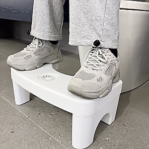 Poop Stool Adult, Toilet Stool, Sturdy Toilet Step Stool, Bathroom Squat Stool,7-inch Height, Compact Squatting Stool Save Space with Fragrance Position, Easy to Wash