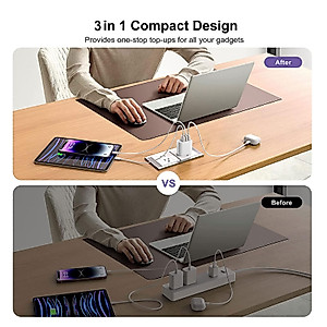 USB Wall Charger, 3 Pack 3-Port USB Charger Block Wall Adapter USB Charging Cube Brick Compatible with iPhone 8/7/6 Plus/X, iPad, Samsung Galaxy S5 S6 S7 Edge, LG, Android and More