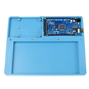 Makeronics Microcontroller Board and RAB 7-in-1 Breadboard Holder with USB Cable Compatible with MEGA 2560 R3 ATMEGA16U2 and Arduino IDE