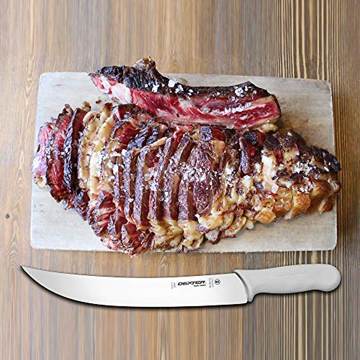 Dexter-Russell 12" Cimeter Style Steak Cutter, S132-12PCP, SANI-SAFE series, Multicolor