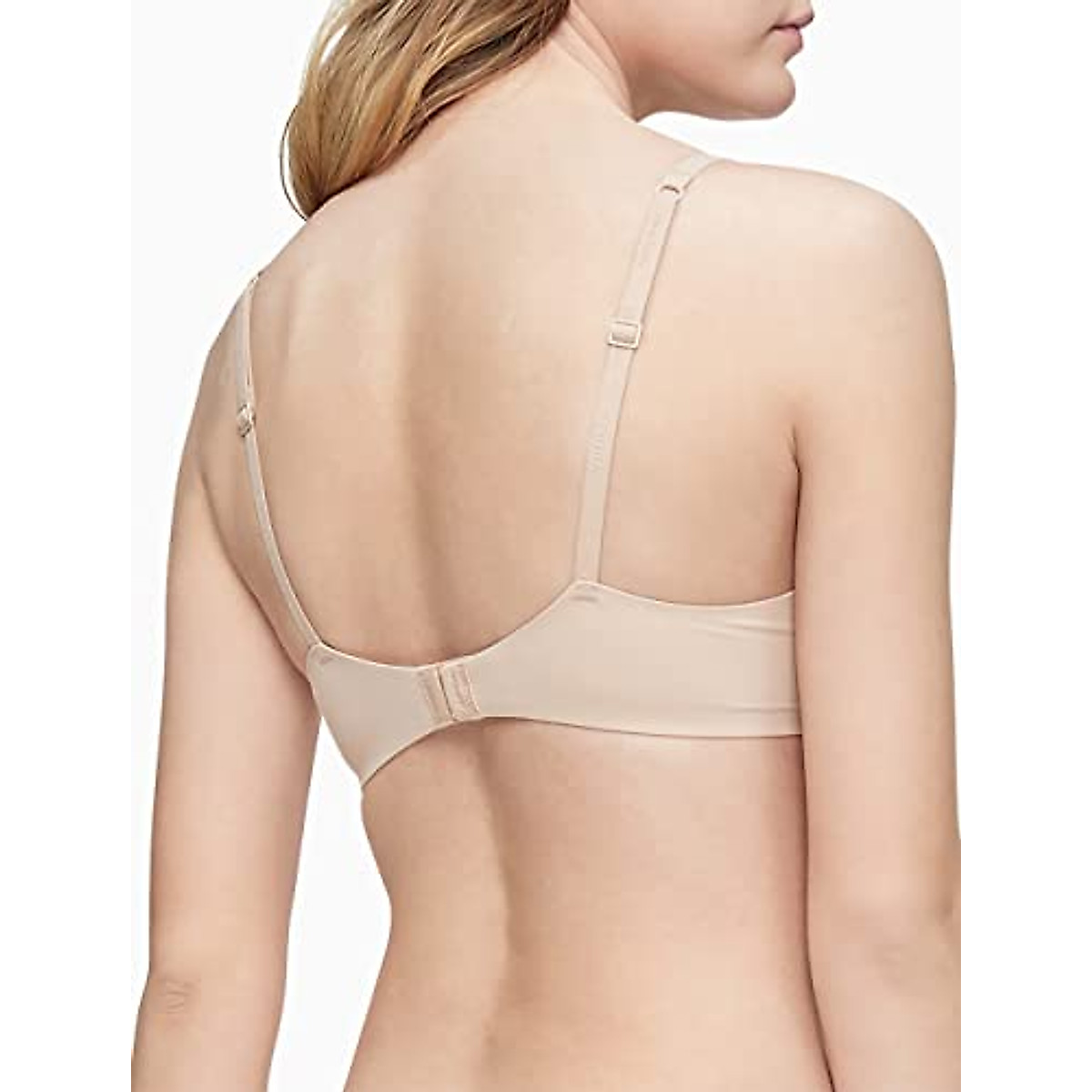 Calvin Klein Perfectly Fit Lightly Lined T-Shirt Bra with Memory Touch, Bare, 34B