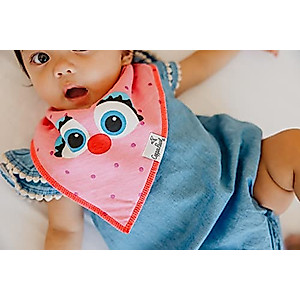 Copper Pearl Baby Bandana Drool Bibs for Drooling and Teething 4 Pack Gift Set Abby and Pals, Soft Set of Cloth Bandana Bibs for Any Baby Girl or Boy, Cute Registry Ideas for Baby Shower Gifts