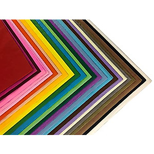 MAHITOI 100 Pieces of Premium Quality Tissue Paper 20 x 26 inches, Assorted Solid Colors Value Pack, for découpage, packing, party decorations, gift wrapping, Christmas projects