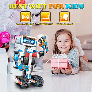 okk STEM Robot Building Block Toys for Kids, Remote and APP Controlled Engineering Science Educational Assembling Learning Kits Intelligent Creative Set for Boys Girls Gift 𝟮𝟬𝟮𝟯 𝙪𝙥𝙜𝙧𝙖𝙙𝙚