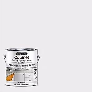 Rust-Oleum 359025 Cabinet Transformations Paint Semi- Gloss Pure White Gal