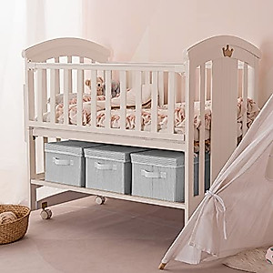 GRANNY SAYS Bundle of 3-Pack Rectangle Storage Bins & 3-Pack Rectangle Storage Bins with Lids