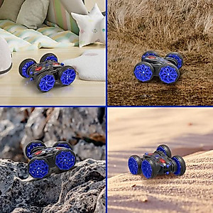 MaxTronic Remote Control Car, RC Cars All Terrain Off Road 4WD Double Sided Running RC Stunt Car, 360° Rotation & Flips RC Crawler Birthday Gift Toys for Boys & Girls Aged 4 5 6 7 8 9 10 11 12