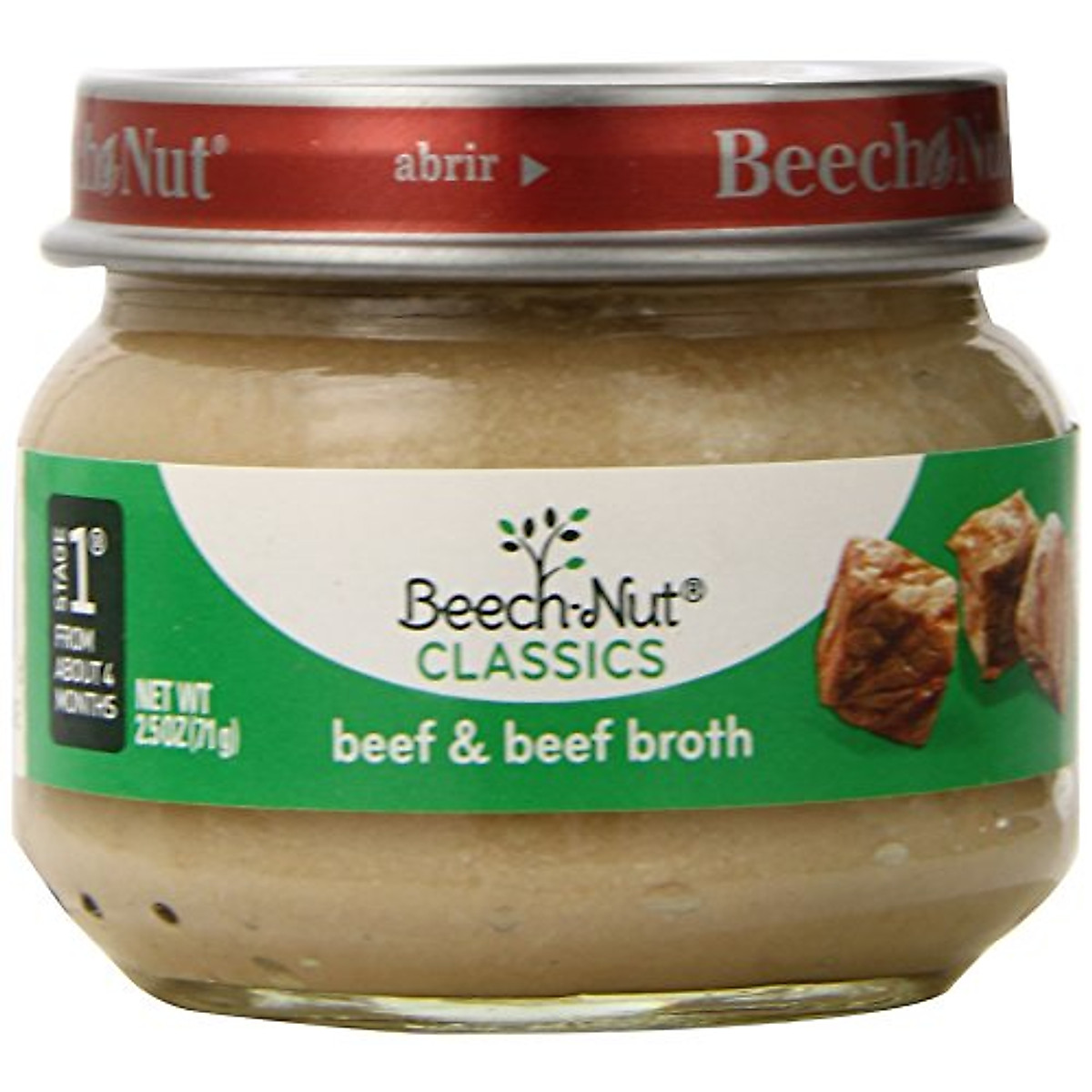 Beech-Nut Stage 1 Beef and Broth, 2.5 Ounce (Pack of 10)