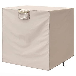 Glensam Air Conditioner Cover for Outside Units-ReliableAC Cover Water Resistant Fabric Windproof Design -Square Fits up to 36 x 36 x 39 inches