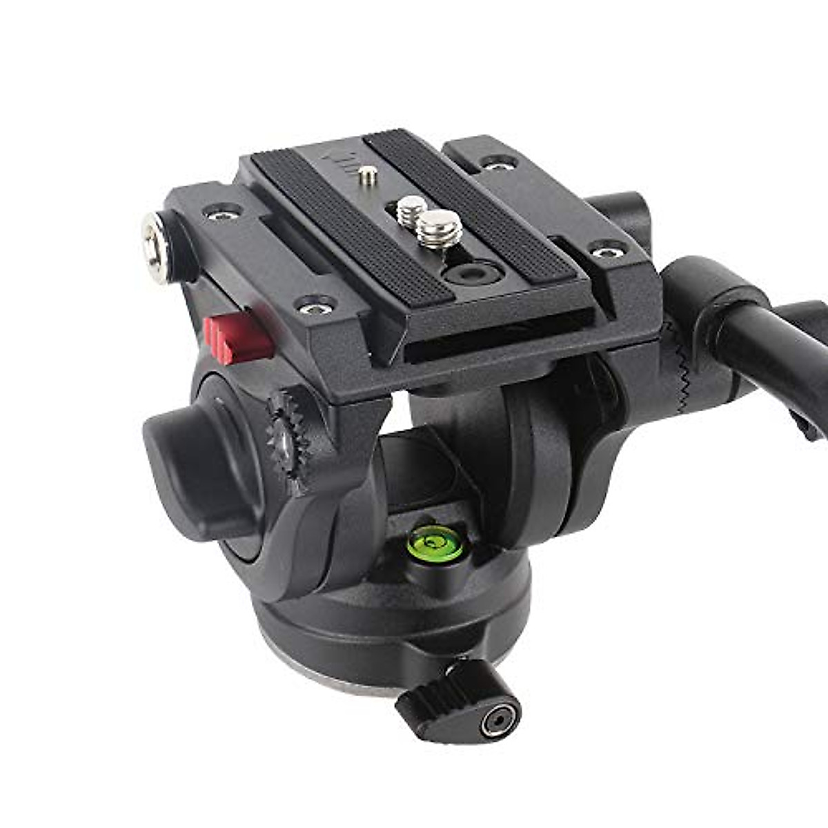 Avella Video Tripod Fluid Head with Quick Release Plate, Lightweight Heavy Duty Compatible with Manfrotto,Max Load 13.2lb/6kg for Video Canon Nikon Sony Olympus Panasonic DSLR Camera, V501
