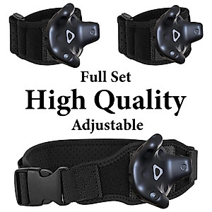 Geekria VR Tracker Waist Belt and Tracker Hand Strap Compatible With HTC Vive System Tracker Adjustable Belt and Hand Straps, Compatible With Waist and Full-Body Tracking in Virtual Reality