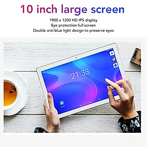 GOWENIC 10Inch Tablet, Kids Tablet for, Octa Core Processor 8GB RAM 256GB ROM, 5G WiFi Toddler Tablet with 8MP and 13MP Camera, 1920x1200 IPS, 8800mAh Lithium Battery