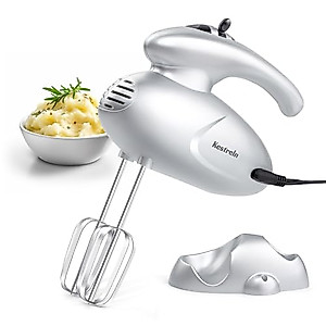 Kestreln Hand Mixer Electric Handheld with Stand Base for Kitchen Baking Cake, Dough, Powerful Mixing for Mashed Potatoes 1