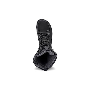 Xero Shoes Women's Mika Boots — Winter & Snow Boots for Women, Barefoot Shoes, Zero Drop Heel, Cold-Weather Waterproof Boots — Black, Size 10
