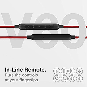 Thore iPhone 13/14 Earphones (V60) Wired in Ear Lightning Earbuds (Apple MFi Certified) Headphones with Microphone/Remote for iPhone 12/11/Pro Max/Xr/Xs Max/X/8/7 - Red