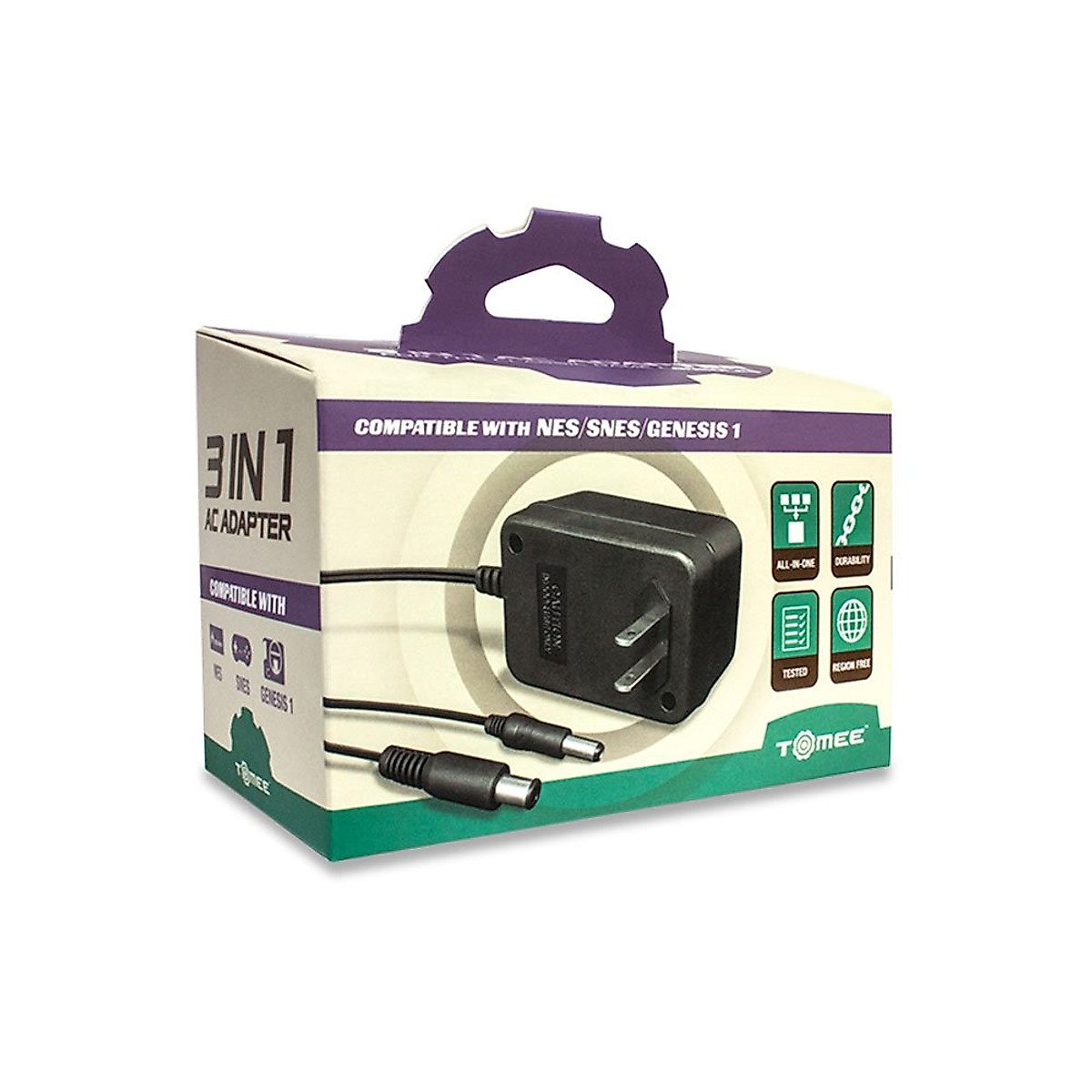 Tomee 3-in-1 Universal AC Adapter for Genesis/SNES/NES