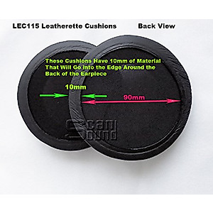 Scan Sound, Inc. 115mm Size Leatherette Headphone Cushions - Bag of 2