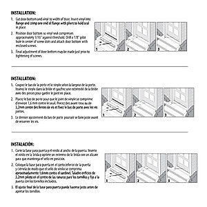 M-D Building Products 68593 1-3/4x36-Inch Aluminum Weatherstrip Door Bottom with Mill/Vinyl Finish