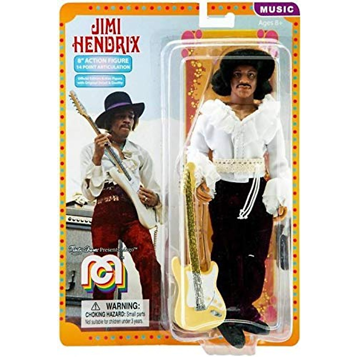 Mego Music Icons Jimi Hendrix Set of 2 Action Figures