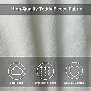 Recaceik Giant Beanbag Chair, Huge Fluffy Faux Fur Bean Bag Lazy Sofa with Filler, Ultra Soft Bean Bag Chair for Adults, Comfy Cozy Beanbag Chair with Memory Foam for Living Room, Dorm(White)