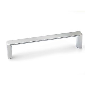 Richelieu Hardware BP56325160174 Mégantic Collection 6 5/16-inch (160 mm) Center-to-Center Matte Chrome Modern Cabinet and Drawer Pull Handle for Kitchen, Bathroom, and Furniture