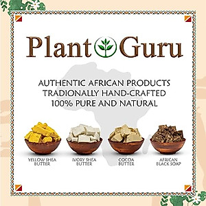 Raw African Shea Butter 5 lbs. Bulk Block 100% Pure Natural Unrefined IVORY - Ideal Moisturizer For Dry Skin, Body, Face And Hair Growth. Great For DIY Soap and Lip Balm Making.