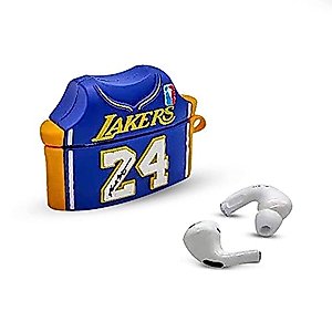 ZHAWK Silicone AirPod Pro Cases | Compatible with AirPods Pro/3 only | 3D Cute Covers | Wireless Charging Case | Best Gifts for Your Loved Ones (Purple Laker)