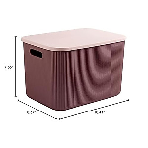 NUOBESTY Containers with Lids Kids Storage Organizer Clear Container Plastic Office Storage Plastic Storage Box Organizing Box with Lid Box with Lid Storage Bin Kids Snack Container