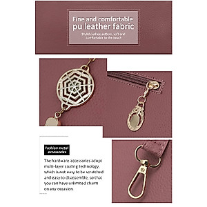 Pahajim Womens Handbag Tote Leather Purses Shoulder bags Satchel Bags Tote Bags Tote Purses for Women(Dark pink)