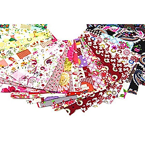 RayLineDo 15X Different Pattern Patchwork 100% Cotton Poplin Fabric Bundle Squares Of 2025cm Quilting Scrapbooking Artcraft Project Collection One