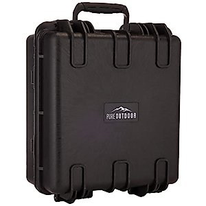 Monoprice Weatherproof/Shockproof Hard Case - Black IP67 Level dust and Water Protection up to 1 Meter Depth with Customizable Foam, 8 x 7 x 6 in, 2.9 Liter (112679)