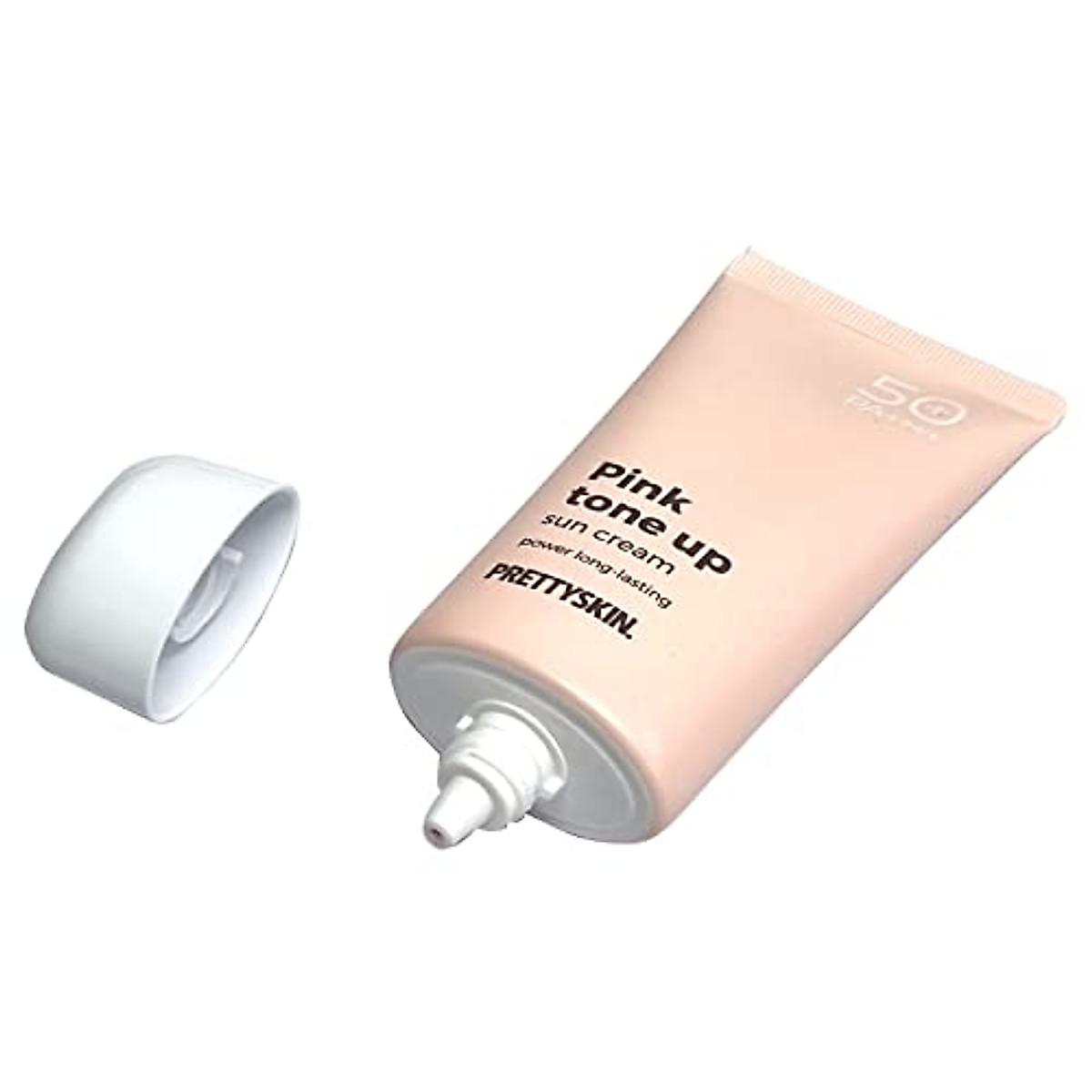 PRETTYSKIN Power Long-lasting Facial Sunscreen SPF50+ / PA++++ 2.36 fl.oz.(70ml) Zinc Oxide | Moisturizing and UV protection | Shea Butter, Chamomile flower extract (Pink Tone-up)