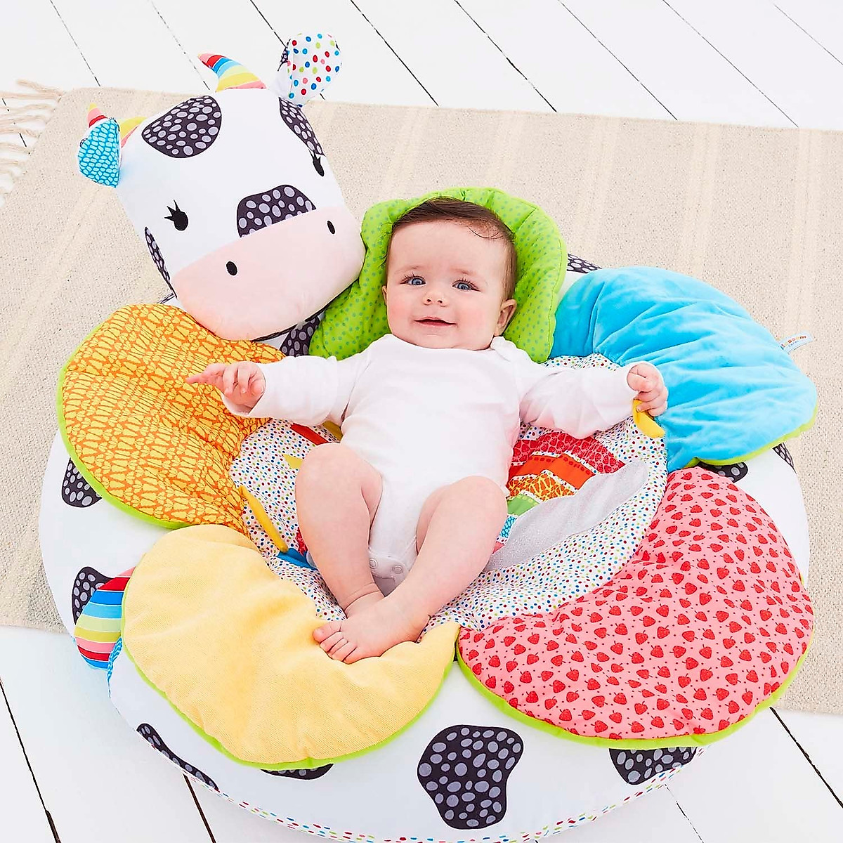 Early Learning Centre Blossom Farm Martha Moo Sit Me Up Cozy, Sensory and Physical Development Infant Toy, Kids Toys for Ages 0+, Amazon Exclusive