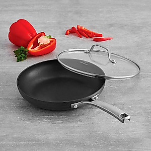 Calphalon Classic 10-Inch Omelette Fry Pan with Cover, Black
