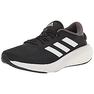 adidas Men's Supernova 2 Running Shoe, Black/White/Grey, 10