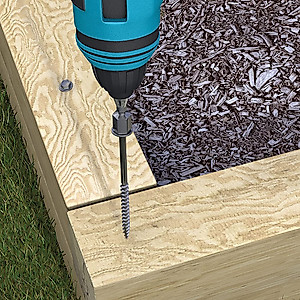 Hillman 47814 TimberTite Landscape Screw, Steel, 1/4" x 8", 50-Pack