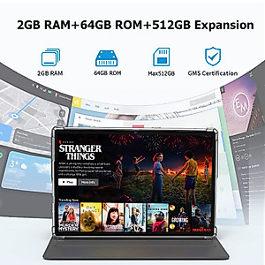 RliyOliy Android Tablet 10 inch, Android 12 Tablet with Case, 2GB RAM 64GB ROM 512GB Expand Android Tablet with Dual Camera, WiFi, Bluetooth, 8000mAh, HD Touch Screen, GMS Certified
