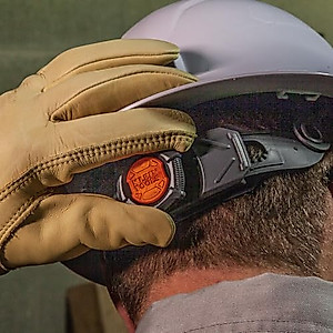 Klein Tools 60400 Hard Hat, Non-Vented Full Brim Style, Padded, Self-Wicking Odor-Resistant Sweatband, Tested up to 20kV, White