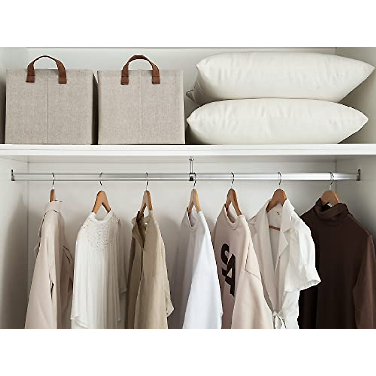 StorageWorks 2-Pack Storage Baskets for Shelves + 65L Storage Box