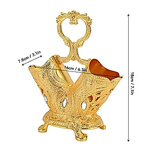 Utensil Organizer, Silverware Rack Gold Metal European Style Decoration Forks