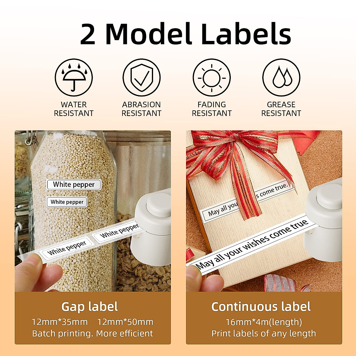 Makeid Label Maker Machine with Tape(0.63''x13.1'), Portable Bluetooth Label Makers for Storage, Office, Home, School, Wireless Label Printer with Multiple Templates USB-C Rechargeable