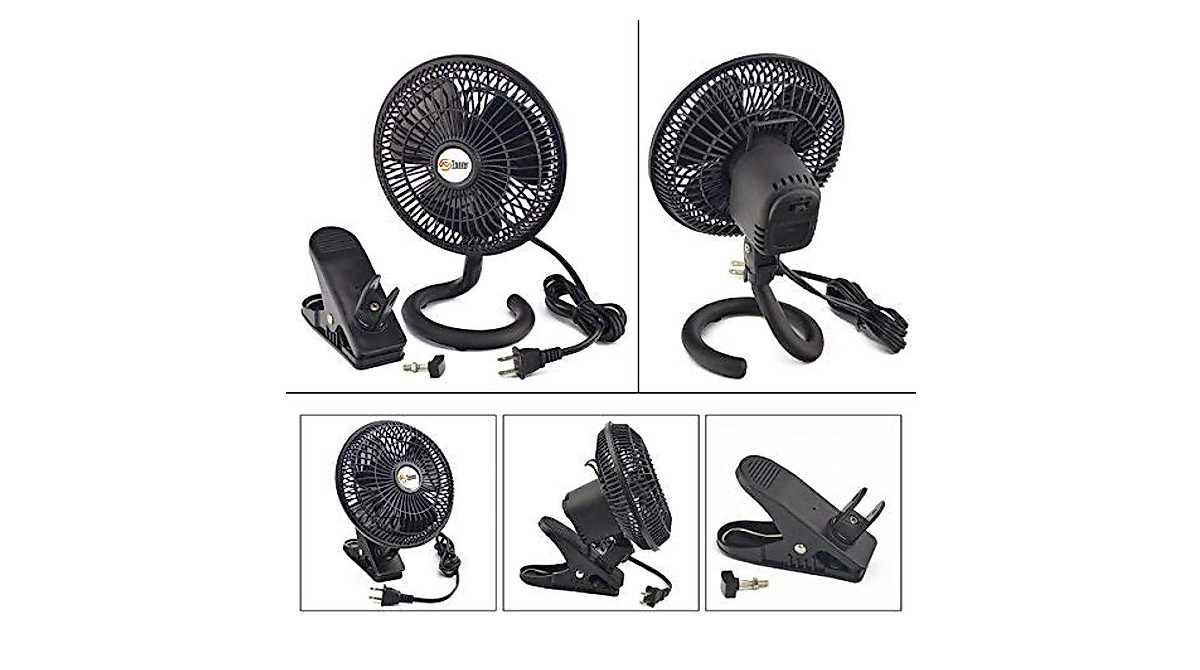 TN TONNY 6-Inch Clip-On Fan - Adjustable & Versatile