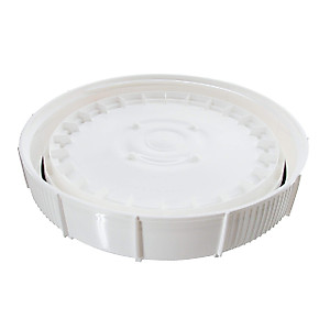 Bucket Kit, One Pre-threaded White 5-gallon Bucket with a Ratcheting Screw-on Lid (Not Gamma).